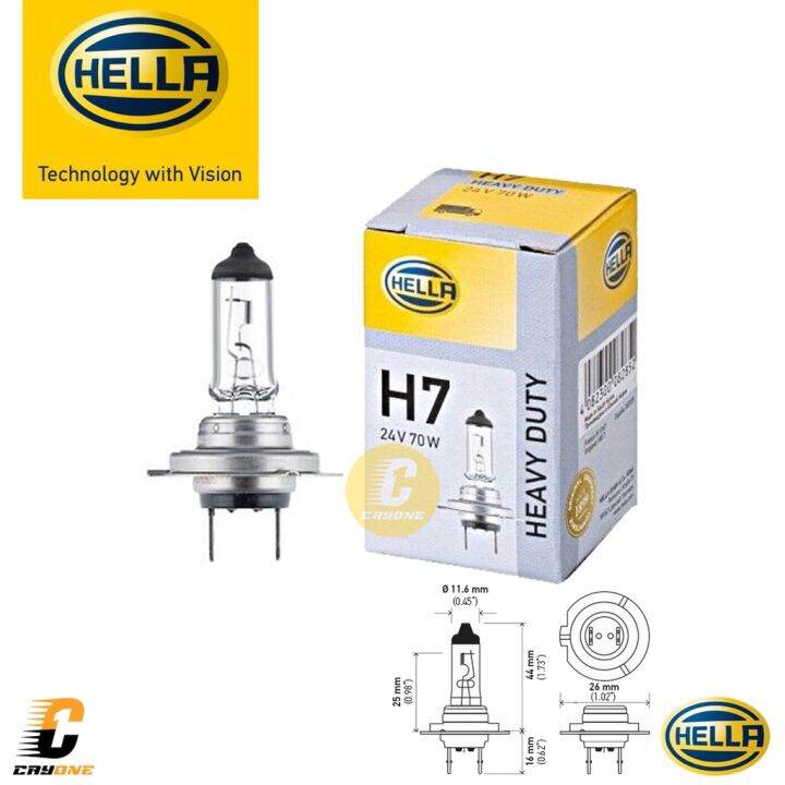 HELLA Bohlam Lampu Halogen Mobil H7 24V 70W | Lazada Indonesia