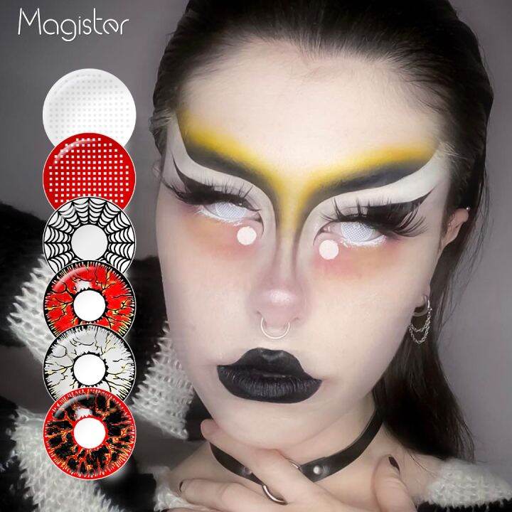 【COD&Today Ship out】Cosplay Contact Lens eye contact lens Cartoon Anime ...