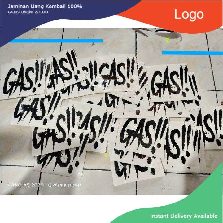 Stiker GAS / Stiker Keren Kekinian / Stiker Motor Universal /Sticker ...