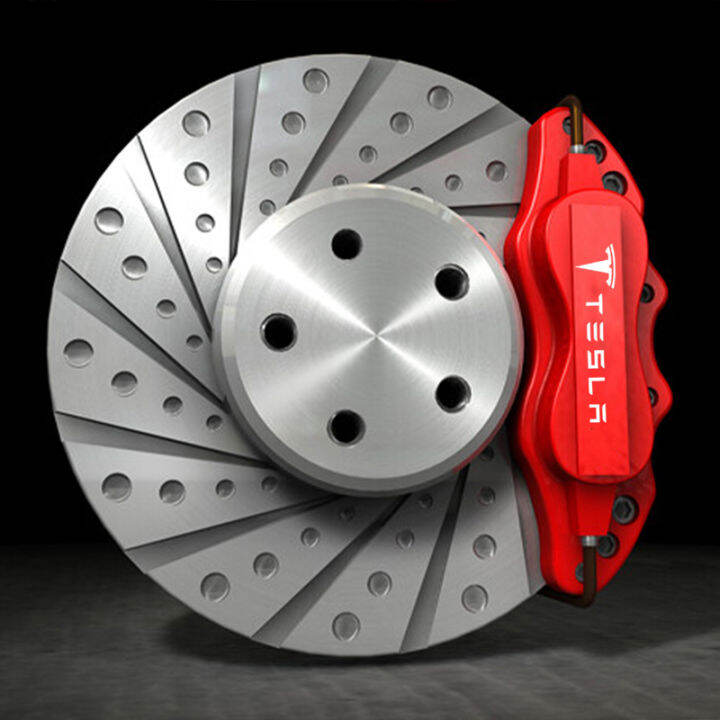 6Pcs Car Wheel Sticker Auto Brake Caliper Decals Decoration for TESLA ...