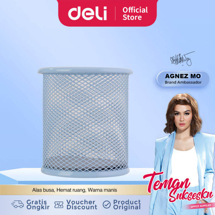 Deli Tempat Alat Tulis berbahan Metal 91*98mm 9153 | Lazada Indonesia