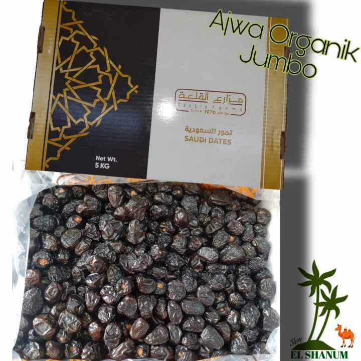 AJWA ORGANIK JUMBO 5KG / KURMA AJWA ASLI / KURMA AJWA MADINAH / AJWA ...
