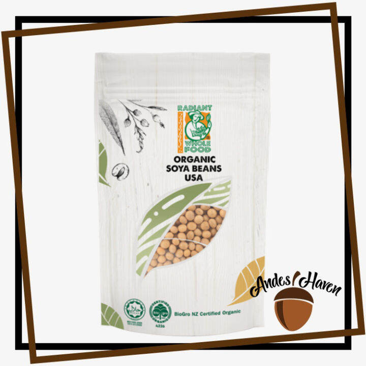 【Radiant】Organic Soya Beans / Soy Beans - 500g | Lazada
