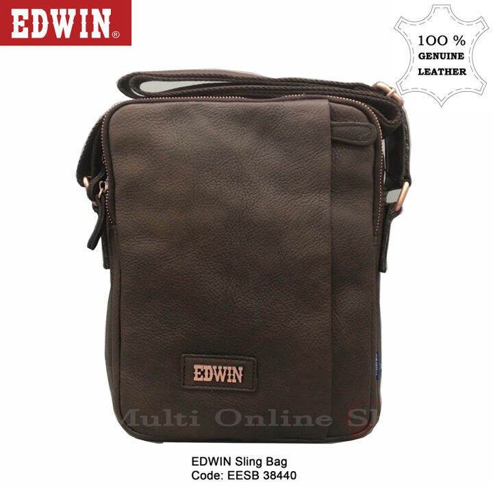Edwin Genuine Leather Sling Bag EESB 38440 | Lazada