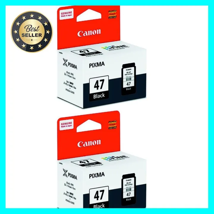 CANON PG-47BK For Canon : Pixma E400 / E410 / E480 2 ชิ้น คอมพิวเตอร์ มือถือ VGA การ์ดจอ หูฟัง ...