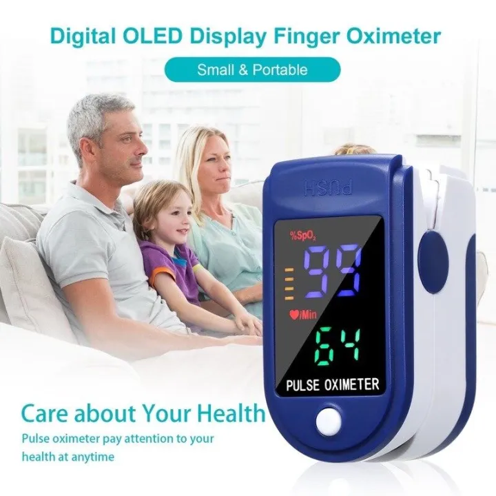 Home LED Digital Finger PR Monitor Fingertip Pulse Oximeter Heart Rate ...