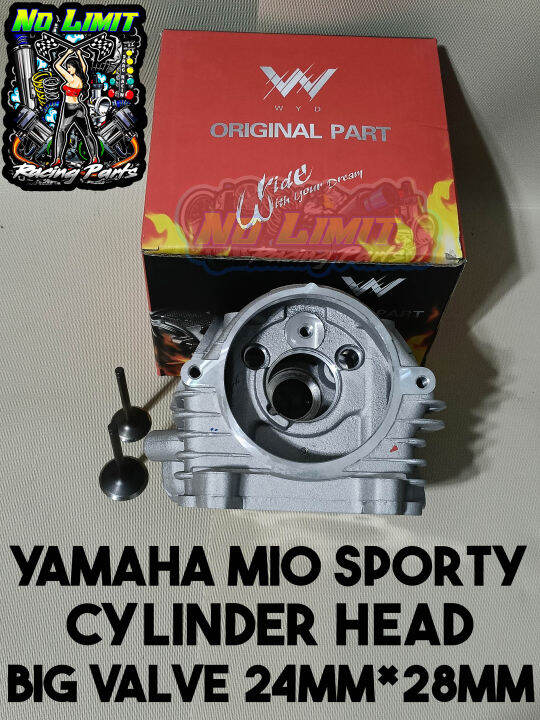 YAMAHA MIO SPORTY WYD CYLINDER HEAD BIG VALVE 24MM*28MM | Lazada PH