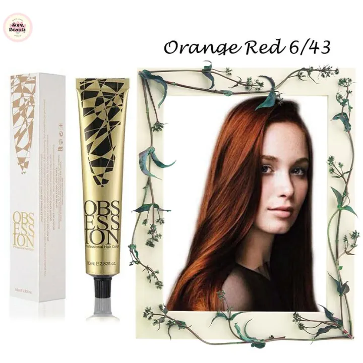 Obsession Hair Dye Color Set Orange Red 6/43 | Lazada PH