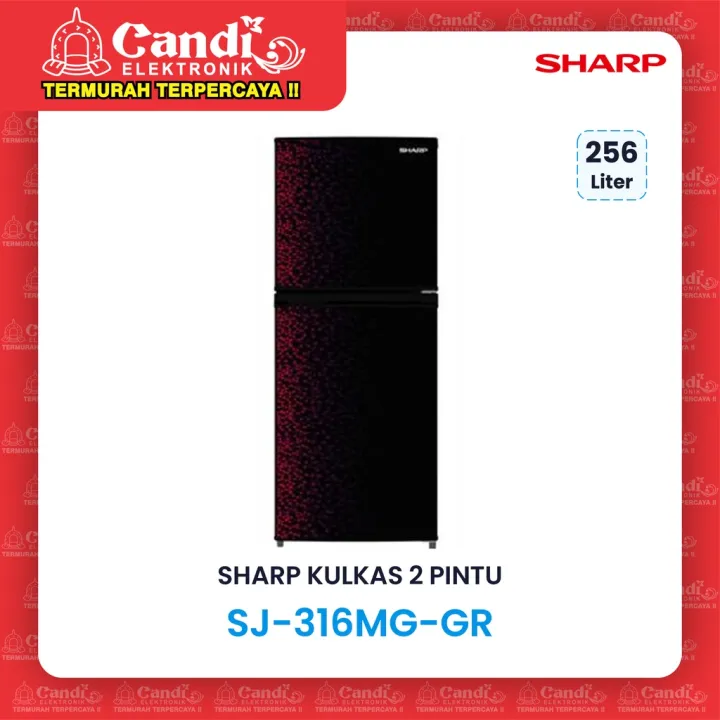 SHARP KULKAS 2 PINTU SJ-316MG-GR 256 LITER SJ-316MG | Lazada Indonesia