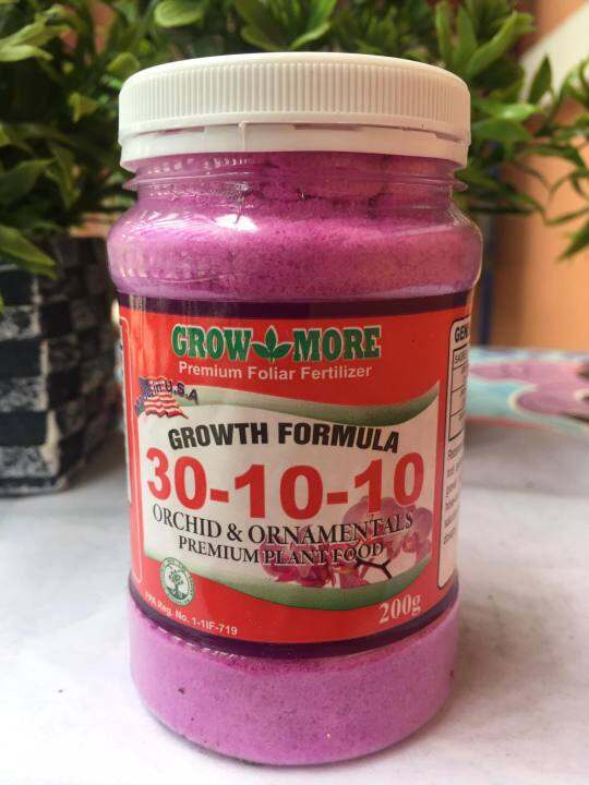 Grow More 30-10-10 Orchid & Ornamentals Premium Plant Food 200gms ...