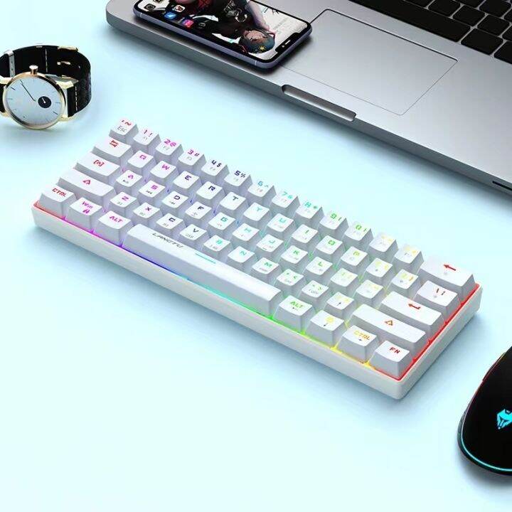 Original Brand 61-key 3 Modes Rechargeable Mechanical Keyboard RGB ...