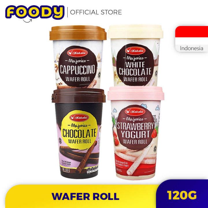 Indonesia Kokola Majorico Wafer Roll - Chocolate / White Chocolate ...