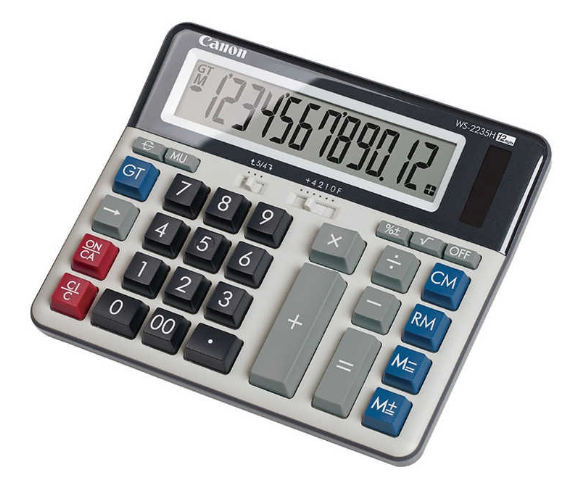 Kalkulator CANON WS 2235 Original - Kalkulator 12 Digit - Large Display ...
