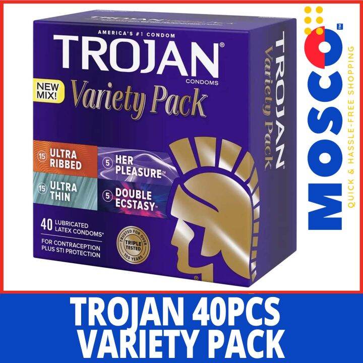 Trojan Variety Pack 40 Count | imported | Lazada PH