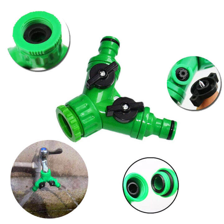 Y CONNECTOR002- Hose Pipe Splitter 2 Way Quick Connector Adapter ...