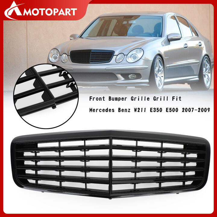กันชนหน้ากระจังหน้า Mercedes Benz W211 E Class E280 E320 E350 E500 E63 AMG Sedan 2007 2008 2009 ...