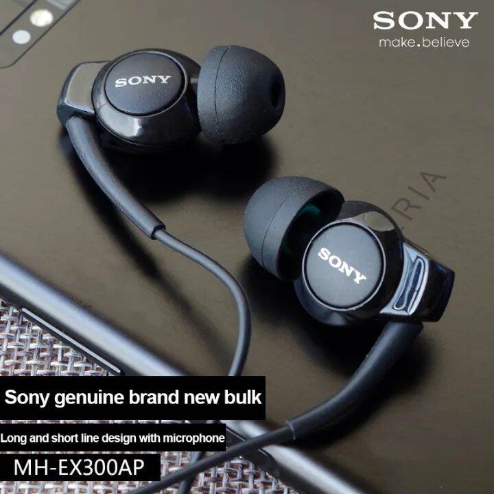 SONY MH-EX300AP หูฟังหูฟังสเตอริโอชุดหูฟังDYNAMICเสียงเบสรับสาย ...