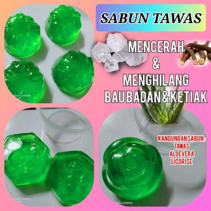 SABUN KETIAK | TAWAS hilangkan bau badan | Lazada