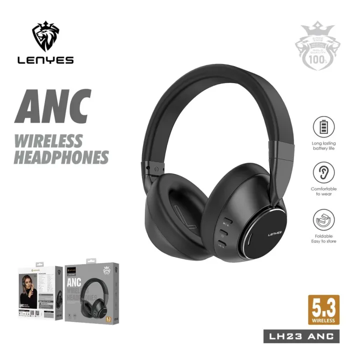 LENYES ANC Headphone Studio For Smart TV SHARP - Wireless Bluetooth 5.3 ...