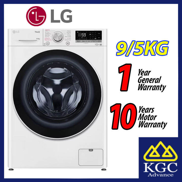 (Free Shipping) LG 9/5kg FV1209D4W Front Load Washer Dryer with AI ...