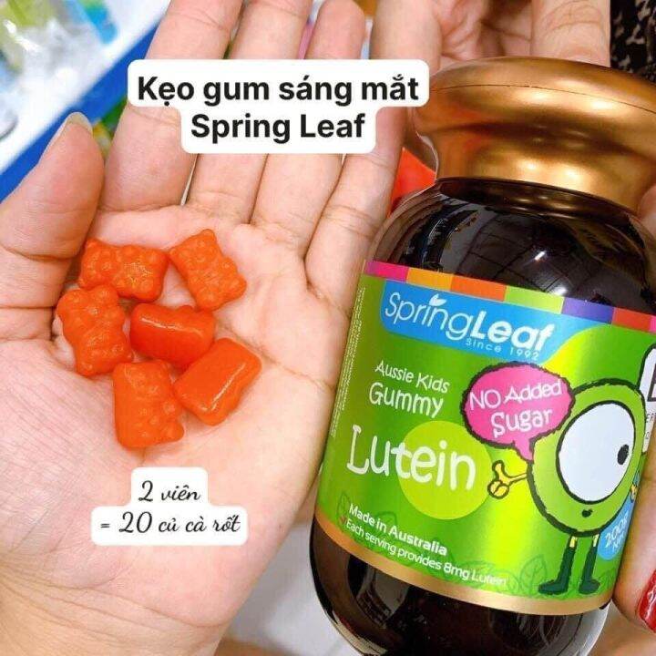 Kẹo Gum bổ mắt tăng cường thị lực cho bé từ 2 tuổi Springleaf Aussie ...