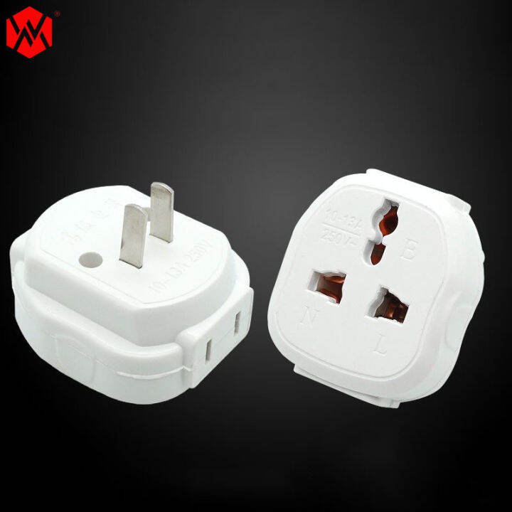 WM-191 2-pin US plug to 3-position 7-hole multi-country universal ...