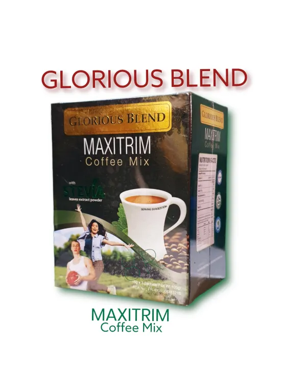 Glorious Blend Maxitrim Coffee with L-Carnitine for Slimming, Burn Fat ...