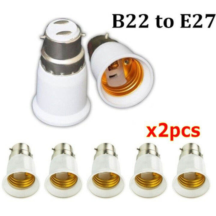 2 Cái Bộ Chuyển Đổi Đui Đèn Bằng Vật Liệu Chống Cháy B22 Sang E27 Bộ Chuyển Đổi Loại Đui Bóng ...
