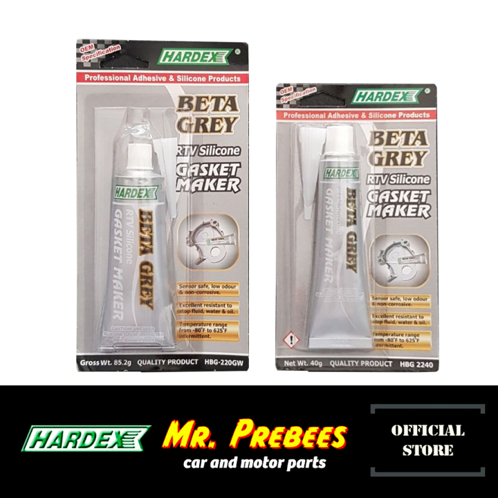 HARDEX BETA GREY RTV SILICONE GASKET MAKER 625F° ( HBG-220 ~ 2240 ...
