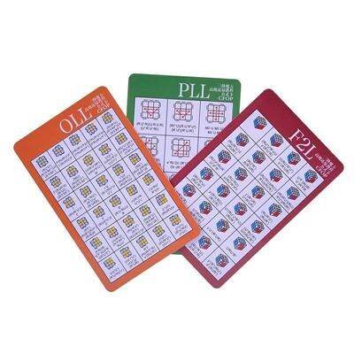 Third-order Rubik's Cube CFOP formula card 119 advanced formulas with ...