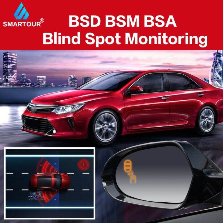 สมาร์ทวอลสำหรับรถยนต์ Toyota Camry 2012-2016รถ BSD BSA BSM คำเตือนขับขี่ตรวจจับจุดบอดกระจกเรดาร์ ...