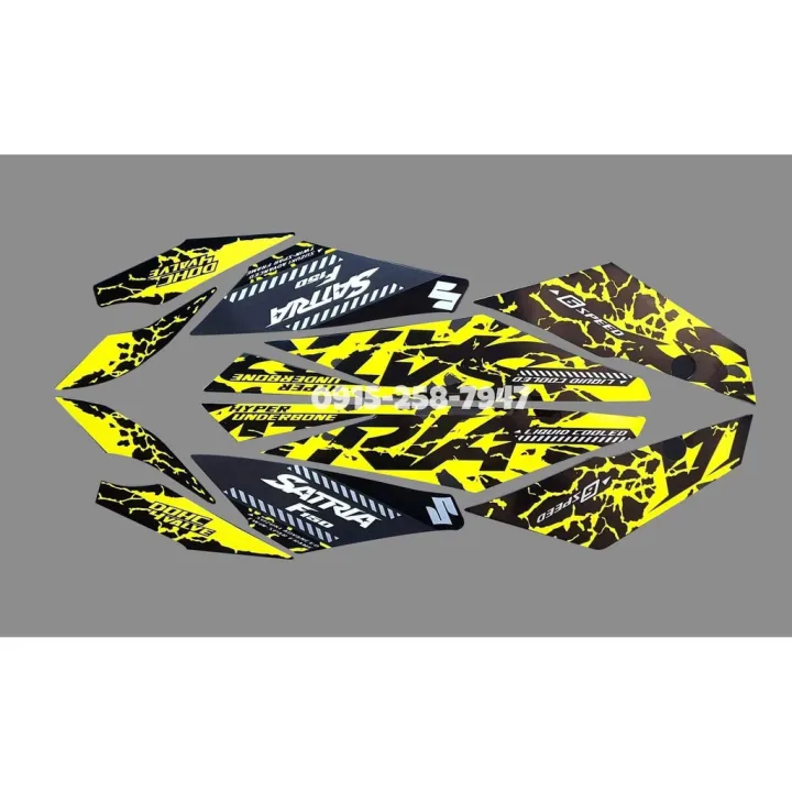 Raider 150 Fi 19 YELLOW Facelift Stock Decal/Sticker | Lazada PH