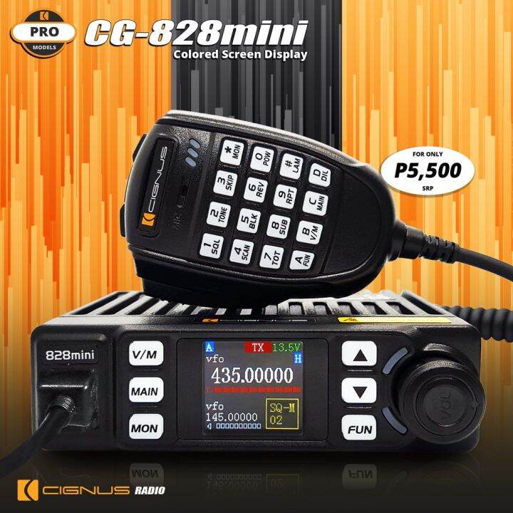 Cignus CG-828UV Mini Base Radio Dual Band (Mobile Radio) | Lazada PH
