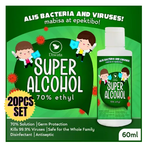 20pcs Kutis Diwata Super Alcohol 70% Ethyl (60ml) Sanitizer ...
