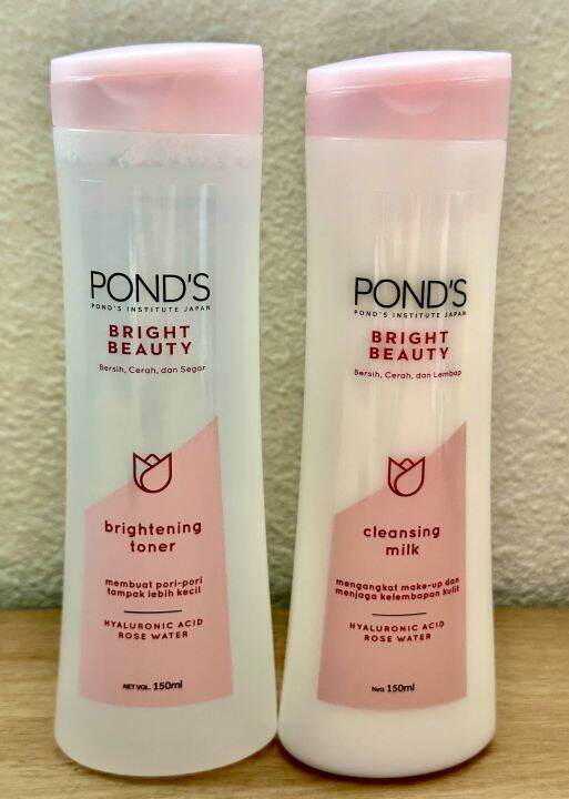 Pond's Bright Beauty Cleansing Milk & Brightening Toner 150ml Imported ...