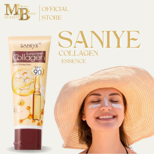 ORIGINAL Saniye SPF90+ Sunscreen Collagen PA+++ Sunblock Face Cream Whitening And High Sun ...