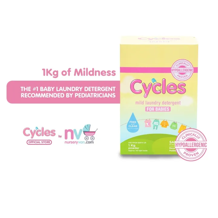 Cycles Baby Laundry Powder Detergent - Hypoallergenic for Baby’s ...
