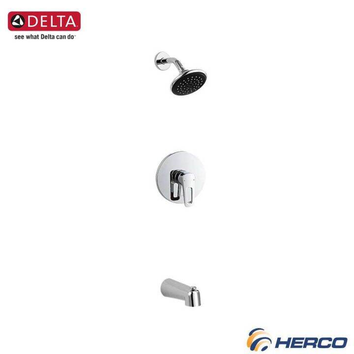 Delta Grail Collection 44075-LP In-Wall Tub & Shower Touch Clean 127mm ...
