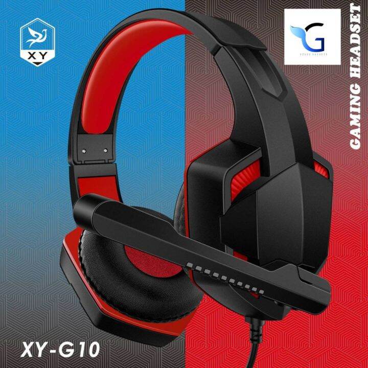 หูฟัง XY-G10 Headset E-sports Gaming Headset ไม่มีไฟ สายต่อ3.5 มีไมค์ รับสาย/วางสาย/เล่น/หยุด ...
