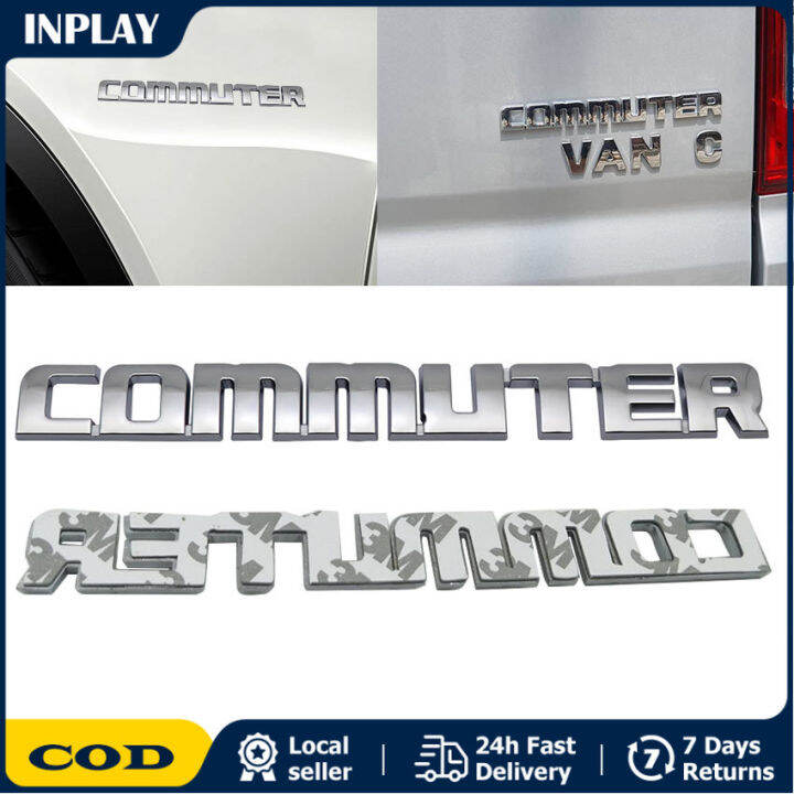 1 X ABS Chrome COMMUTER Letter Car Auto Emblem Badge Sticker Decal ...