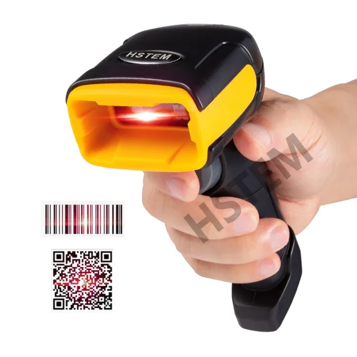 Handheld Wireless Barcode Scanner 2.4G 1D 2D Bluetooth Wired Bar Code ...