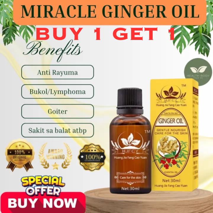 B1T1 Original Miracle Ginger Oil Authentic Good for Arthritis Rayuma ...