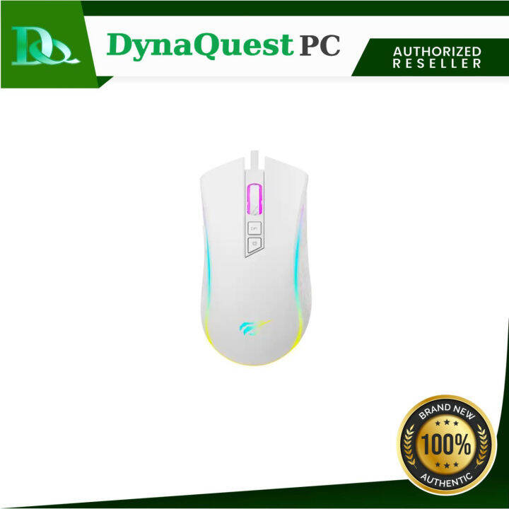 HAVIT GAMENOTE HV-MS1034 WHITE RGB BACKLIT PROGRAMMABLE GAMING MOUSE ...