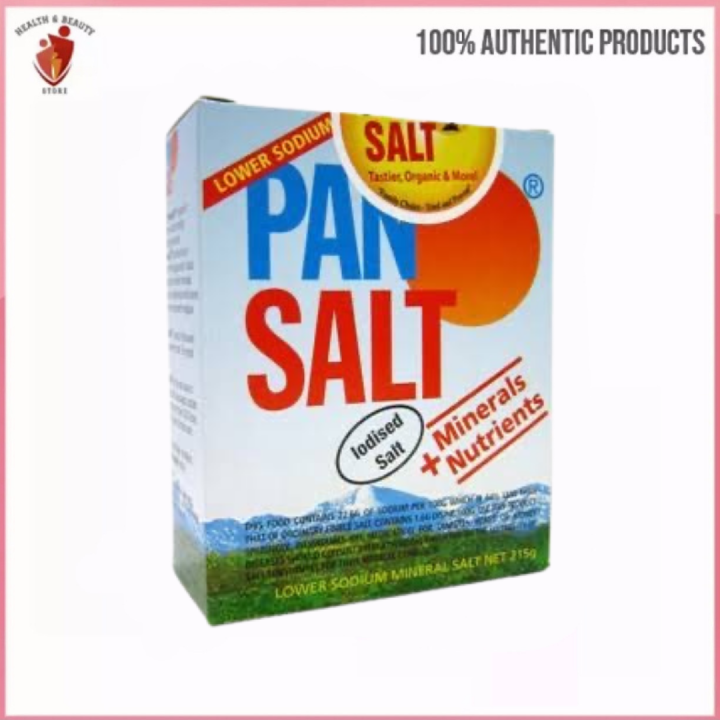 EXPIRY DATE: JULY 31,2025 PAN SALT LOWER SODIUM MINERAL SALT 215g ...