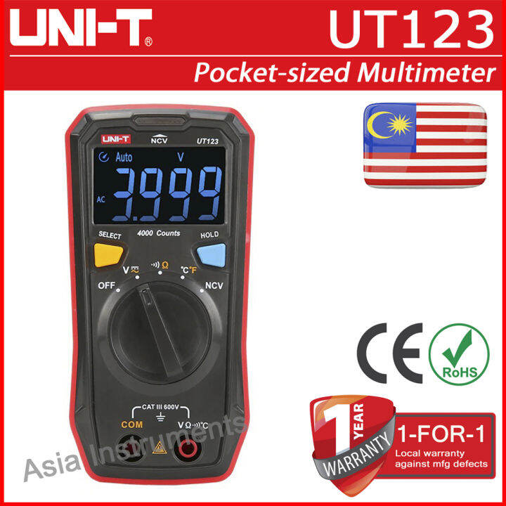 Uni-T UT123 Pocket Size Digital Multimeter | Lazada