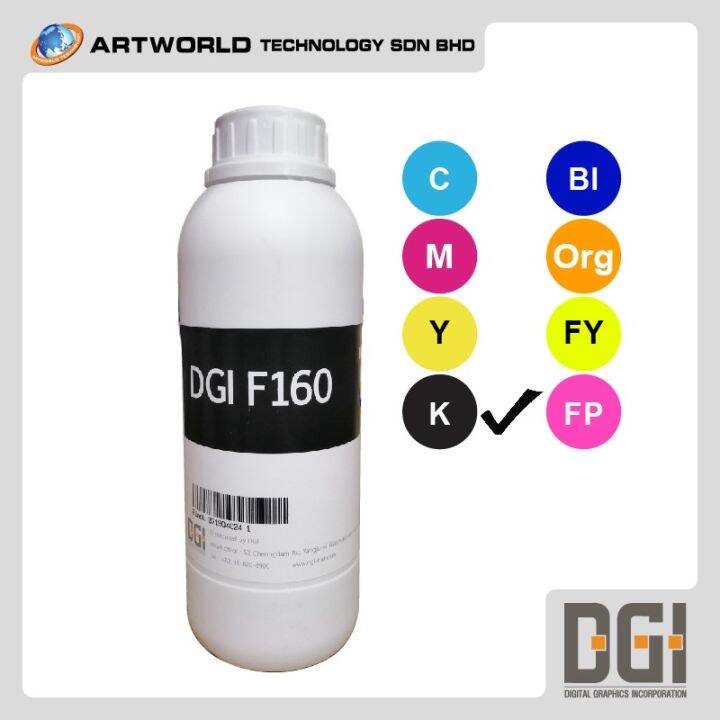 DGI Original F160 Dye Sublimation Ink (1 L) Supported Model DGI ...