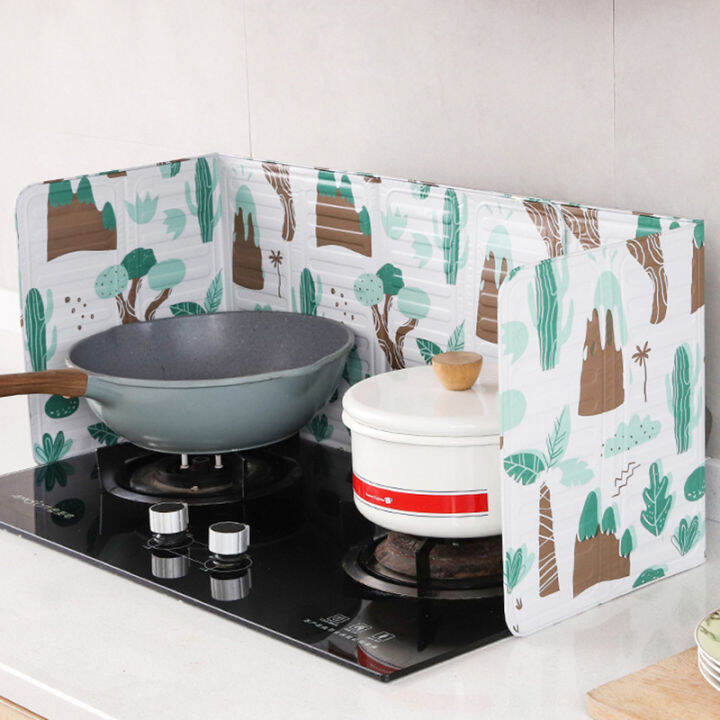 Kitchen Anti Splatter Shield Guard Oil Splash Guard Aluminum Foil Oil ...
