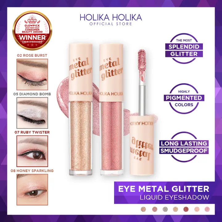 Holika Holika Eye Metal Glitter | Liquid Eyeshadow | Lazada Indonesia