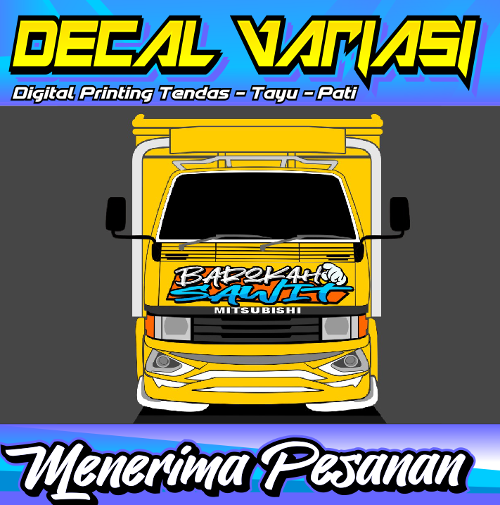 [Terbaru] Sticker Kabin Depan Truk Ragasa Sticker Barokah Sawit Stiker ...