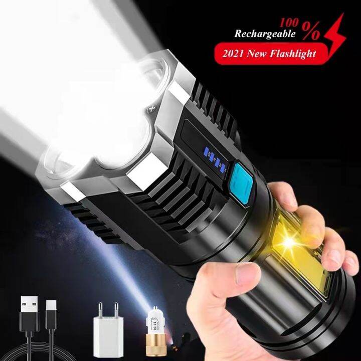 Brillante Torcia LED Ultra Bright T6 Zoom Flashlight Splashproof | Lazada PH